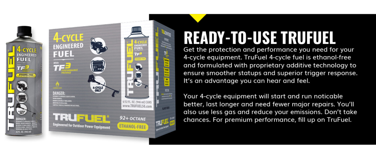 Ethanol-Free 4-Cycle Fuel | Gas for 4-Cycle Engines | TruFuel